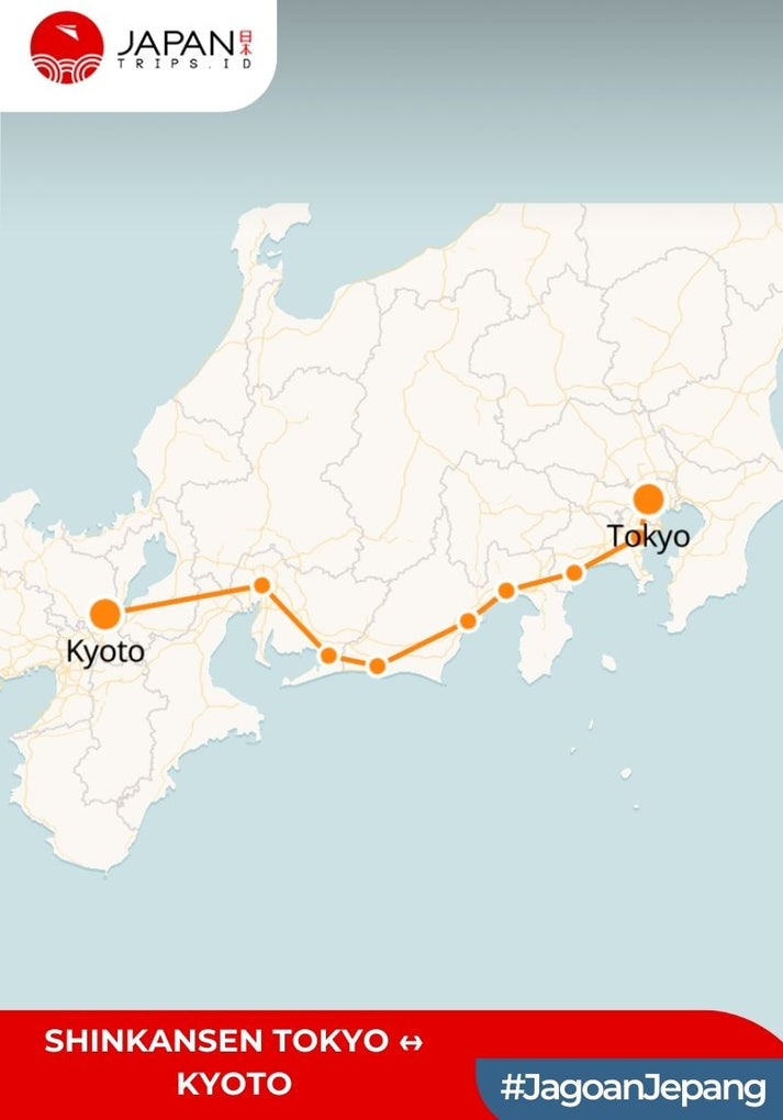 Tiket Shinkansen Tokyo Kyoto | Nozomi / Shinkansen Ticket One Way ...