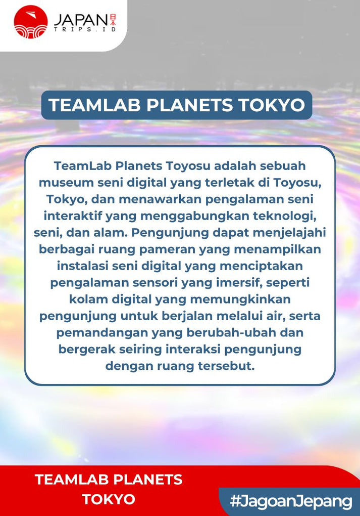 teamLab Planets Tokyo Ticket – japanlives