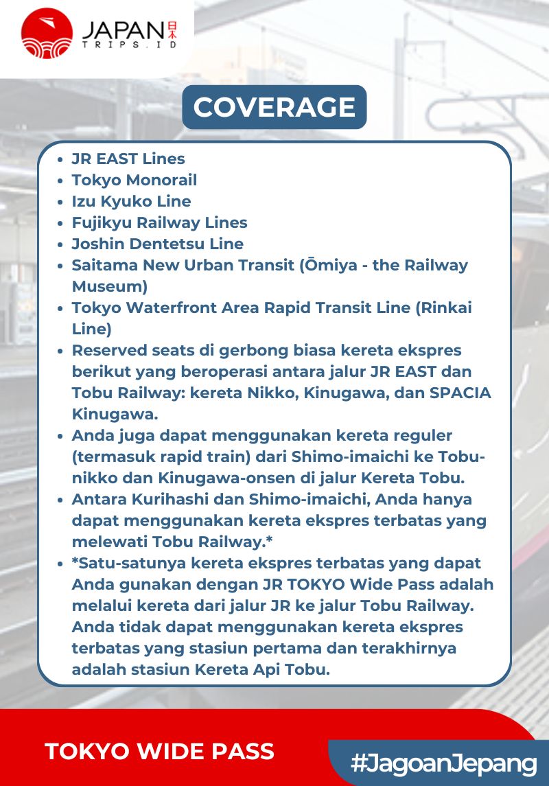 Tokyo Wide Pass 3 Days – japanlives