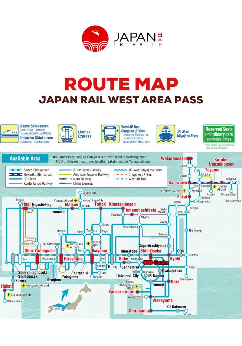 Japan Rail West All Area Pass 7 Days | JR West – japanlives